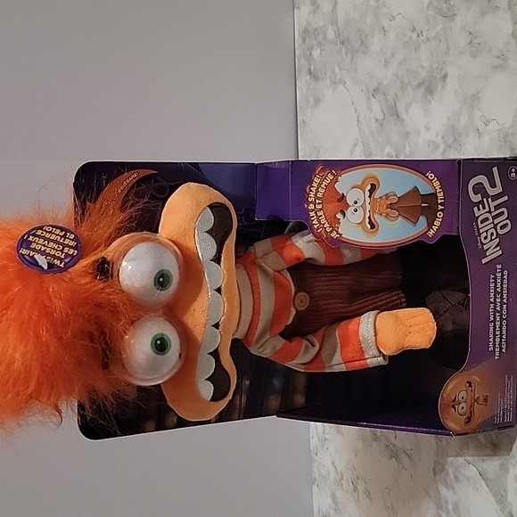 Disney | Toys | Inside Out 2 Orange Plush Toy | Poshmark